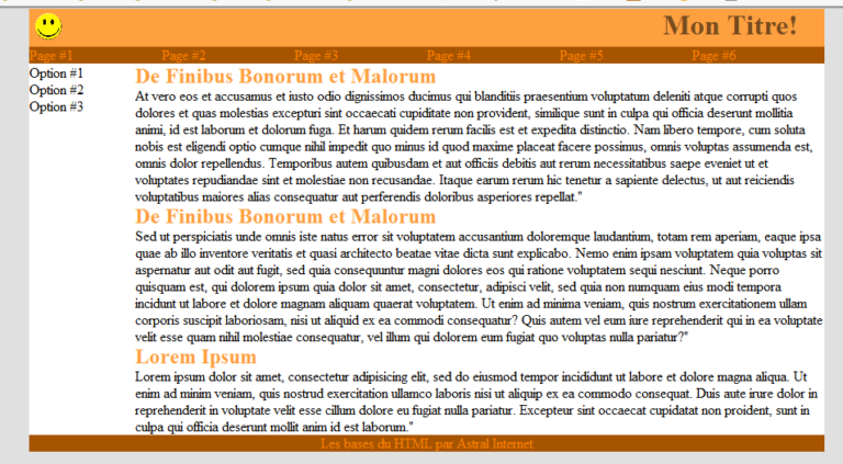 Les Bases du WEB - Modèle CSS - Astral Internet Canada