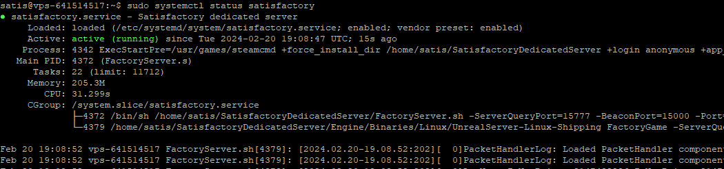Dedicated Satisfactory Server on Ubuntu 22.04 - Astral Internet Canada